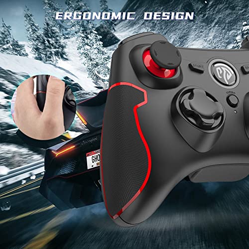 PS3 Dualshock Gaming Controller, EasySMX Wireless 2.4G Gamepads with Vibration Fire Button Range up to 10m Support PC (Windows XP/7/8/10), Playstation 3, Android, TV Box Portable Gaming Joystick