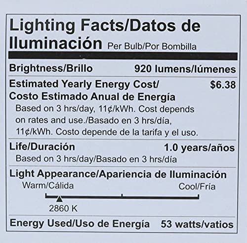 Philips 419549 Halogen PAR30L 75 Watt Equivalent Flood Light Bulb for Recessed Indoor and Outdoor Fixtures, 6 Pack