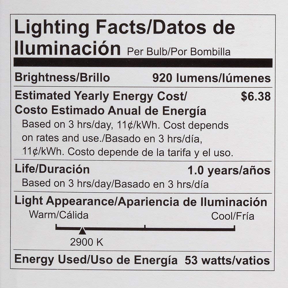 Philips 419564 Halogen PAR30L 75 Watt Equivalent 10 Degree Spot Light Bulb 6 Pack