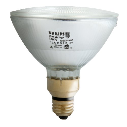 PHILIPS 429373 Halogen PAR38 90 Watt Equivalent Dimmable Flood Standard Base Light Bulb, 2 Pack