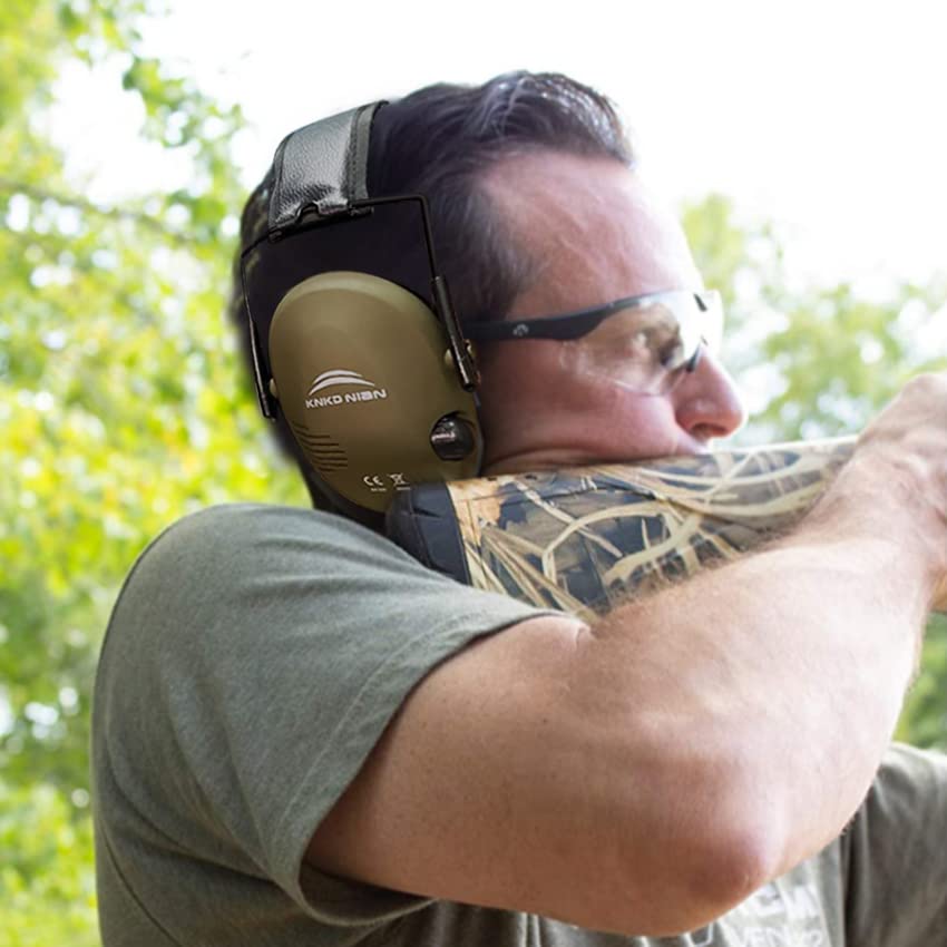 Shooting Ear Protection Muffs,Earmuffs Hearing Protection for Gun Range,Foldable Slim Electronic Noise Cancelling Headphones for Hunting Shooting,Hearing Protector Equipment for Shooting Training
