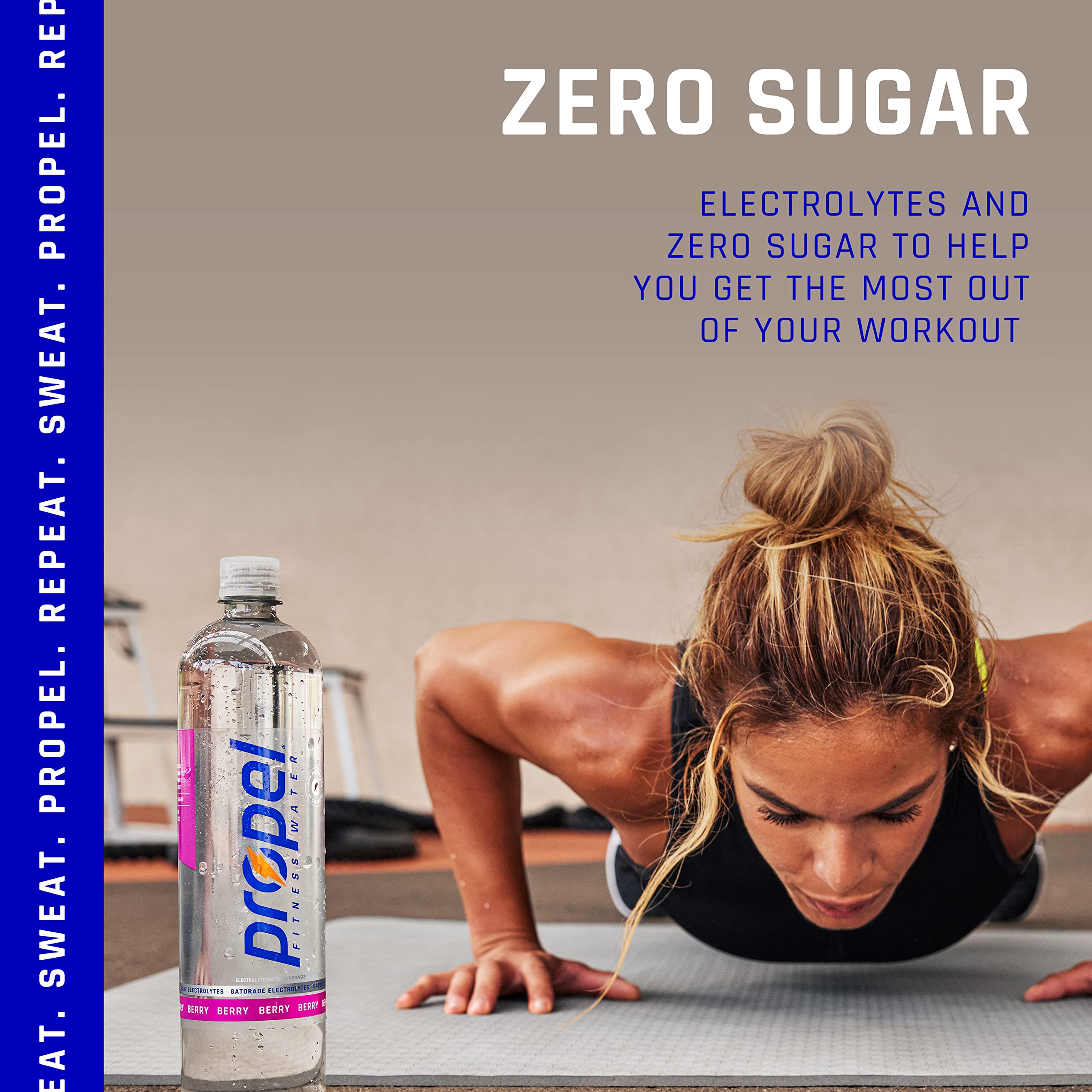 Propel, Strawberry Lemonade, Zero Calorie Sports Drinking Water with Electrolytes and Vitamins C&E, 16.9 Fl Oz (Pack of 12)