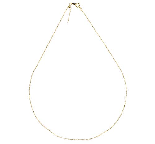 uGems 14kt Gold 18" Add-A-Bead Box Chain Necklace