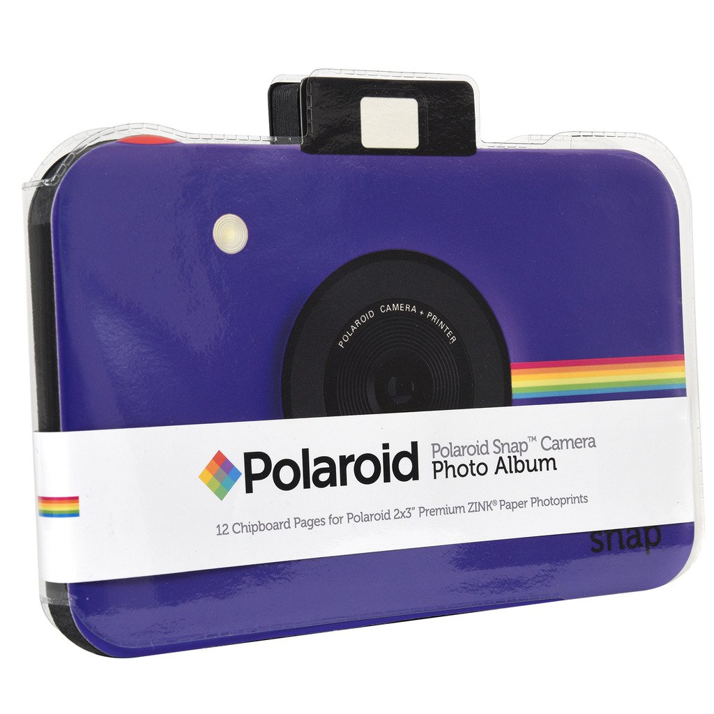 Polaroid Snap Themed Scrapbook Photo Album for 2x3 Photo Paper Pojects (Snap, Zip, Z2300) - Purple