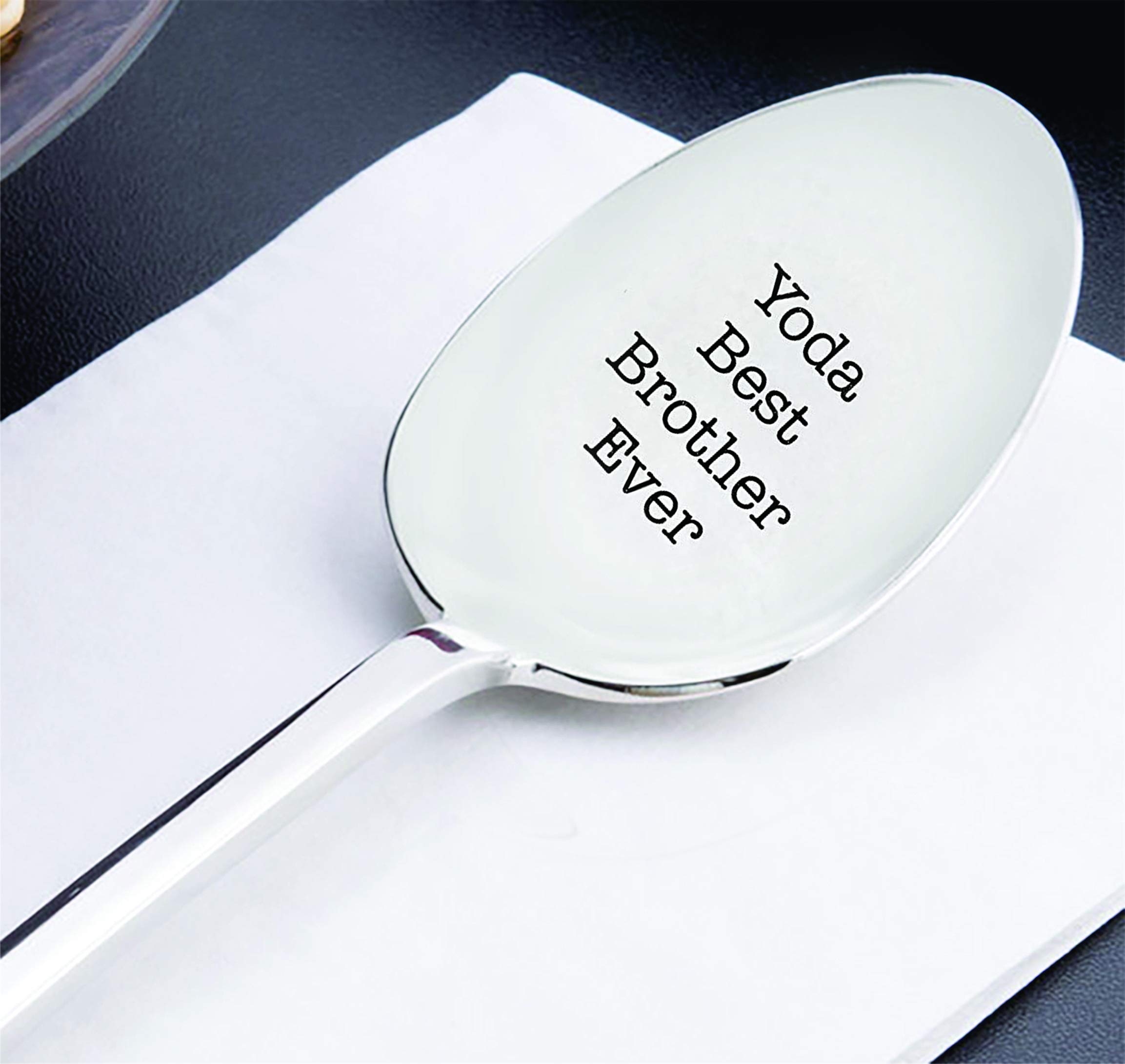 Yoda Best brother Ever - Engraved spoon - Brother Birthday gift - Gift under 20 - Customized spoon - Gifts for him - Big brother#SP_008