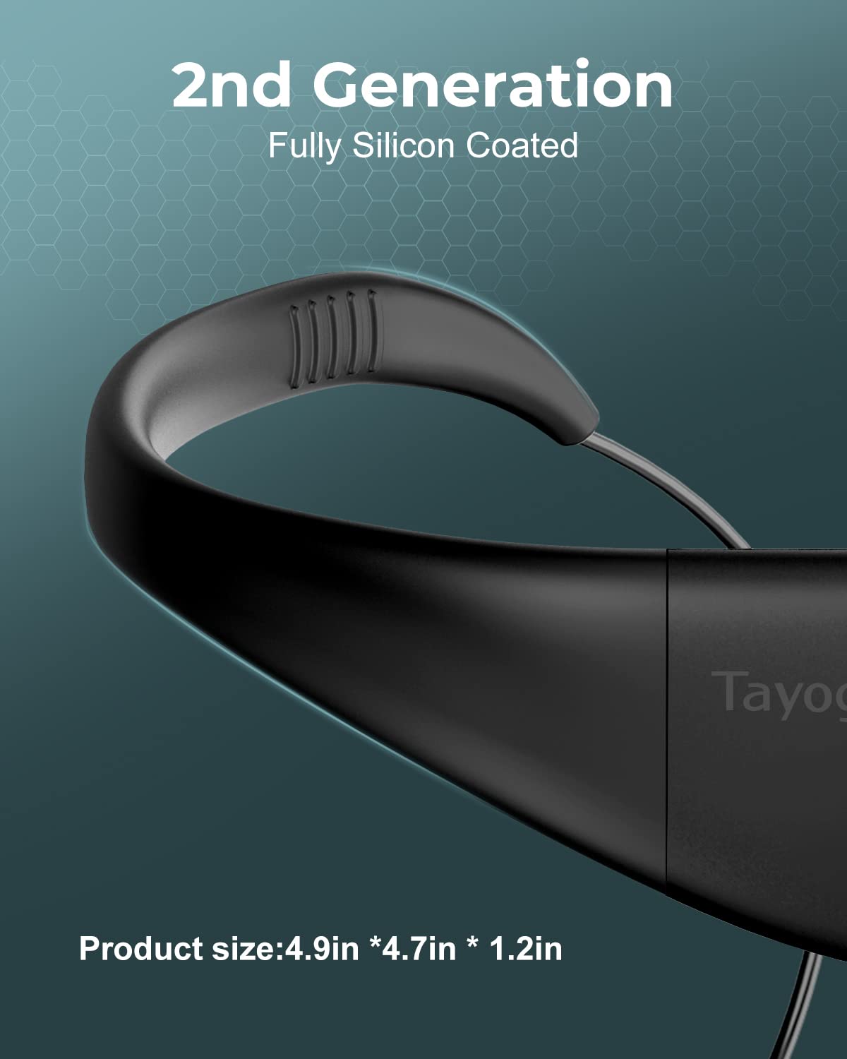 Tayogo Waterproof Mp3 Player for Swimming, IPX8 8GB Swimming Headset, Silicone Coated Waterproof Music Player, 20H Playing time, Underwater Mp3 Player Perfect for Swimming (Black（2nd Generation）)