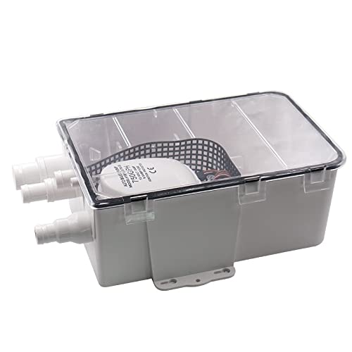 XuuSHA Hand Bilge Pump 750 GPH 24V 12V Automatic Bilge Shower Drain Pump Bilge Pump Automatic (Color : 12V 750GPH)