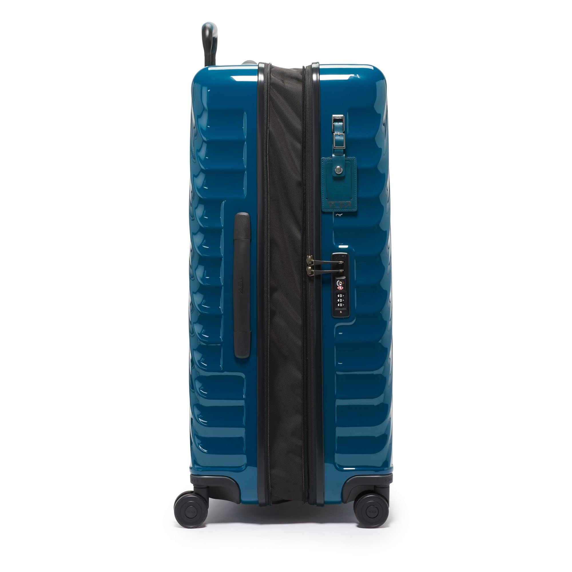 TUMI - 19 Degree Extended Trip Expandable 4-Wheeled Packing Case - Hard Side Suitcase with Spinner Wheels - Spacious International Travel Luggage with Secure Storage - Dark Turquoise