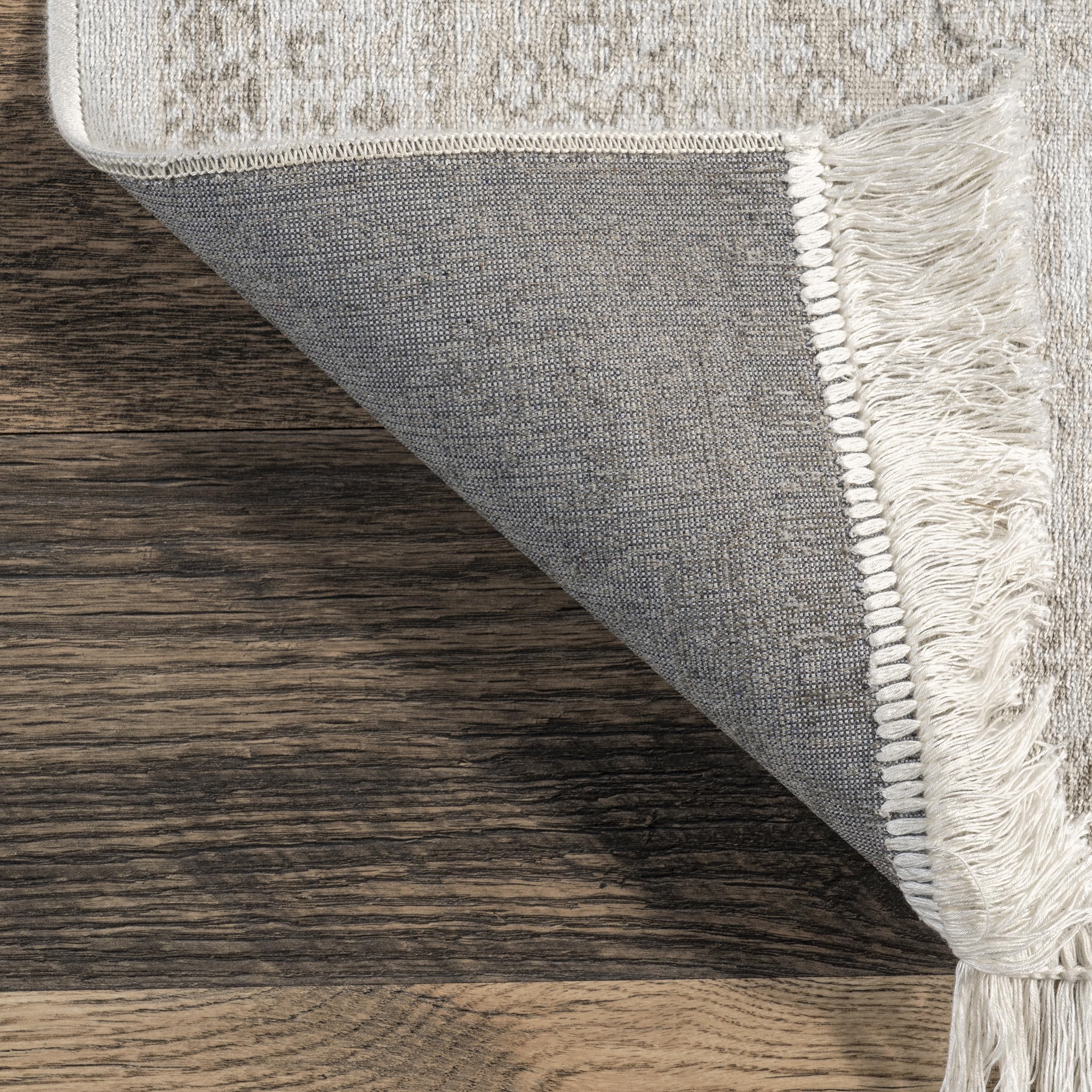 NuLOOM Cantrell Faded Transitional Fringe Area Rug, 10x14, Ivory