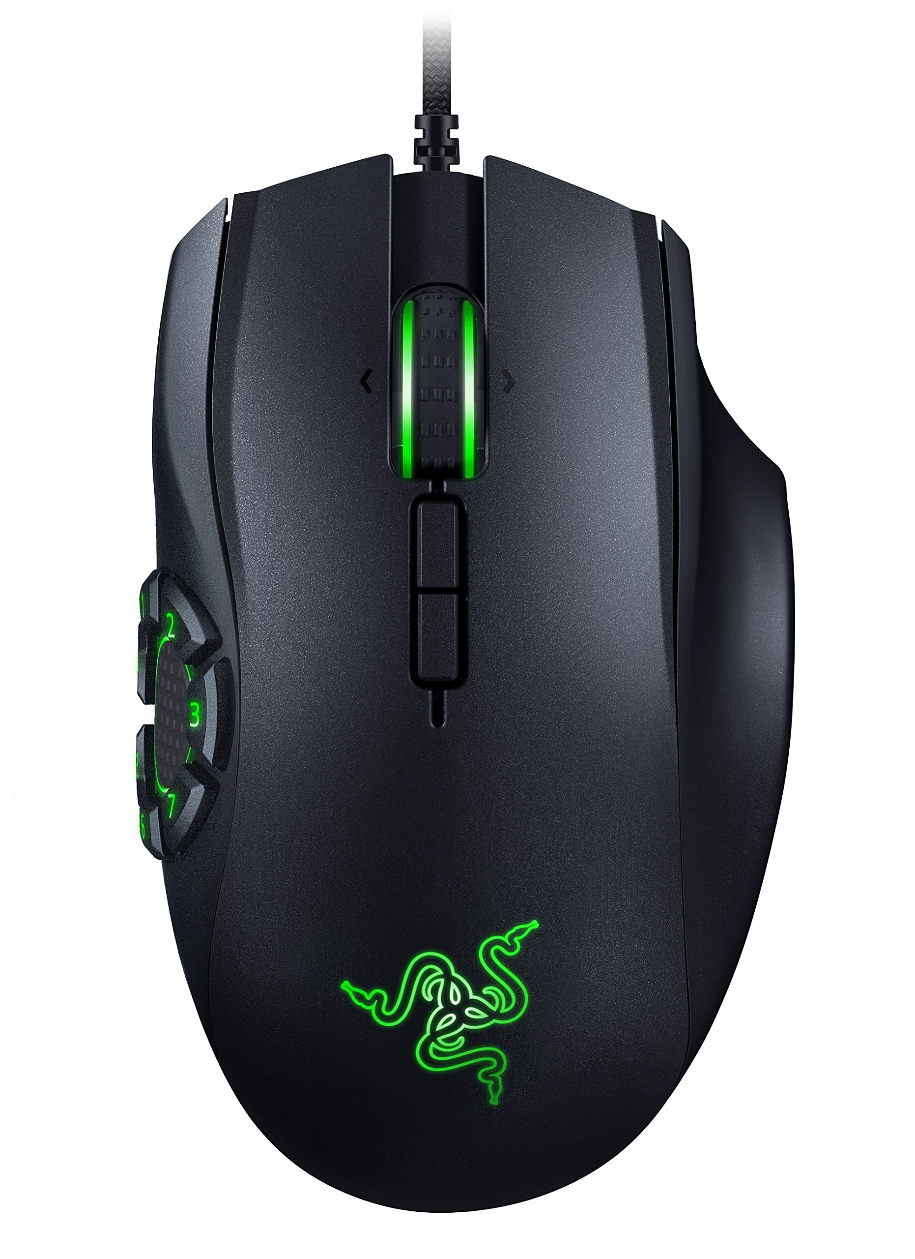 Razer Naga Hex V2: 7 Button Thumb Grid - 16,000 Adjustable DPI - New Ergonomic Form Factor - MOBA Gaming Mouse