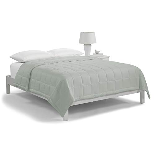 Serta Air Dry Perfect Sleeper, Down Alternative, Ultra Soft, Box Stitched Blanket, King, Seaglass