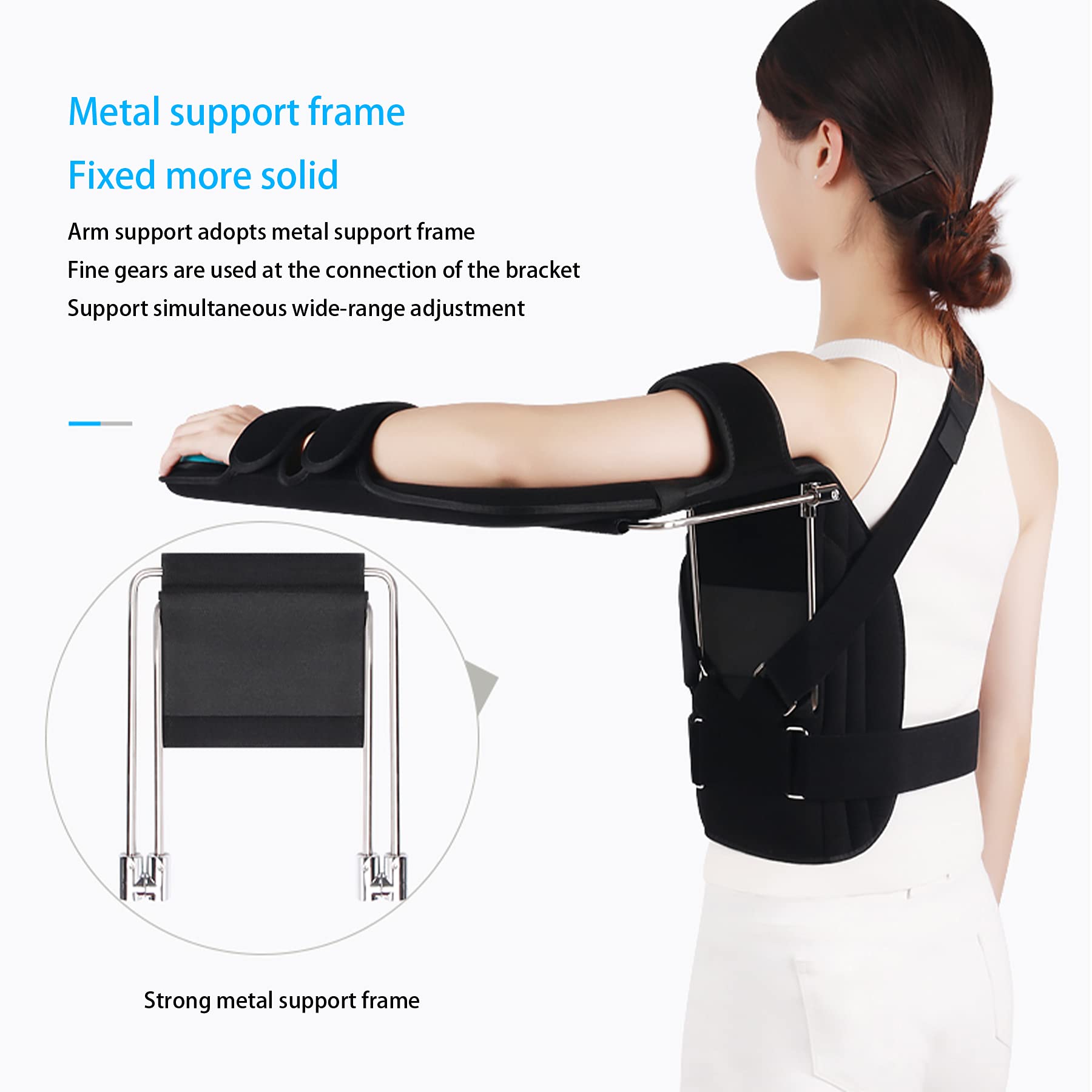 WILLQ Shoulder Abduction Sling Shoulder Immobilizer for Shoulder Injury Post-op Shoulder Arm Brace for Broken Fractured Bones Sublexion Surgery Dislocated Injury Support Broken Arm