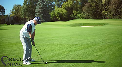Precision Impact Golf Pure Swing Products Swing Trainer | Training Aid: Crisp Ball Striking, Proper Wrist Set, Backwing Rotation, Swing & Club Head Lag
