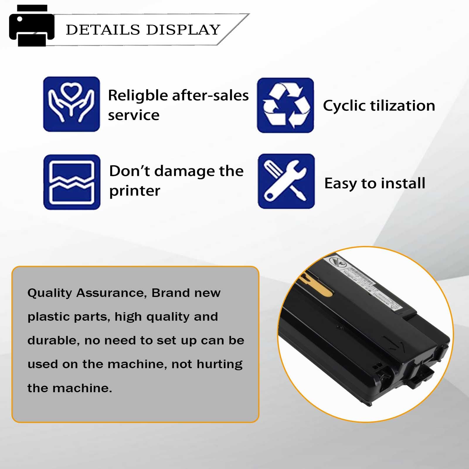 RASHIV 008R08102 (8R8102) Waste Toner Container Replacement for Xerox AltaLink B8145 B8155 B8170 C8170 Printer 2 pcs