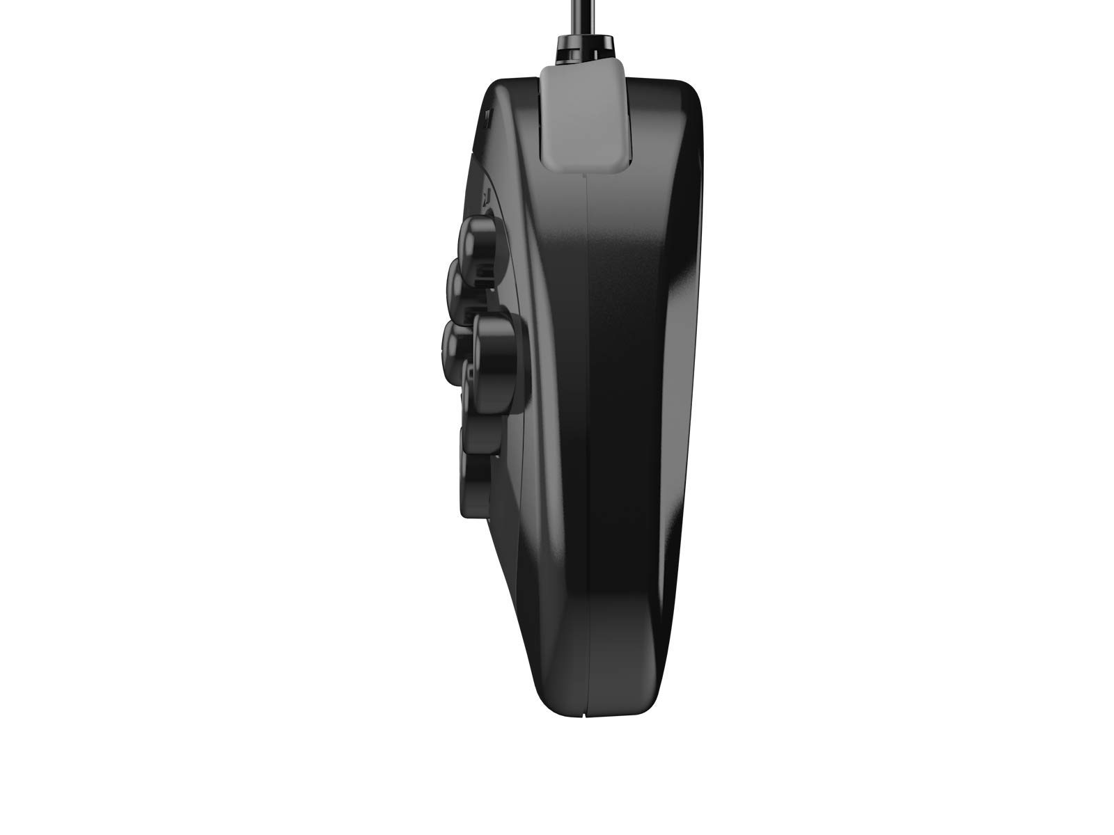 Retro-Bit Official Sega Saturn USB Controller Pad (Model 2) for Sega Genesis Mini, PS3, PC, Mac, Steam, Switch - USB Port (Black)