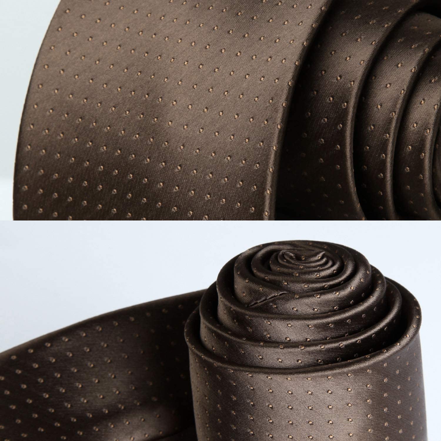 Polka Dot Ties for Men Tie and Pocket Square Set Navy Blue Classic Woven Formal Business Necktie Handkerchief for Wedding Party