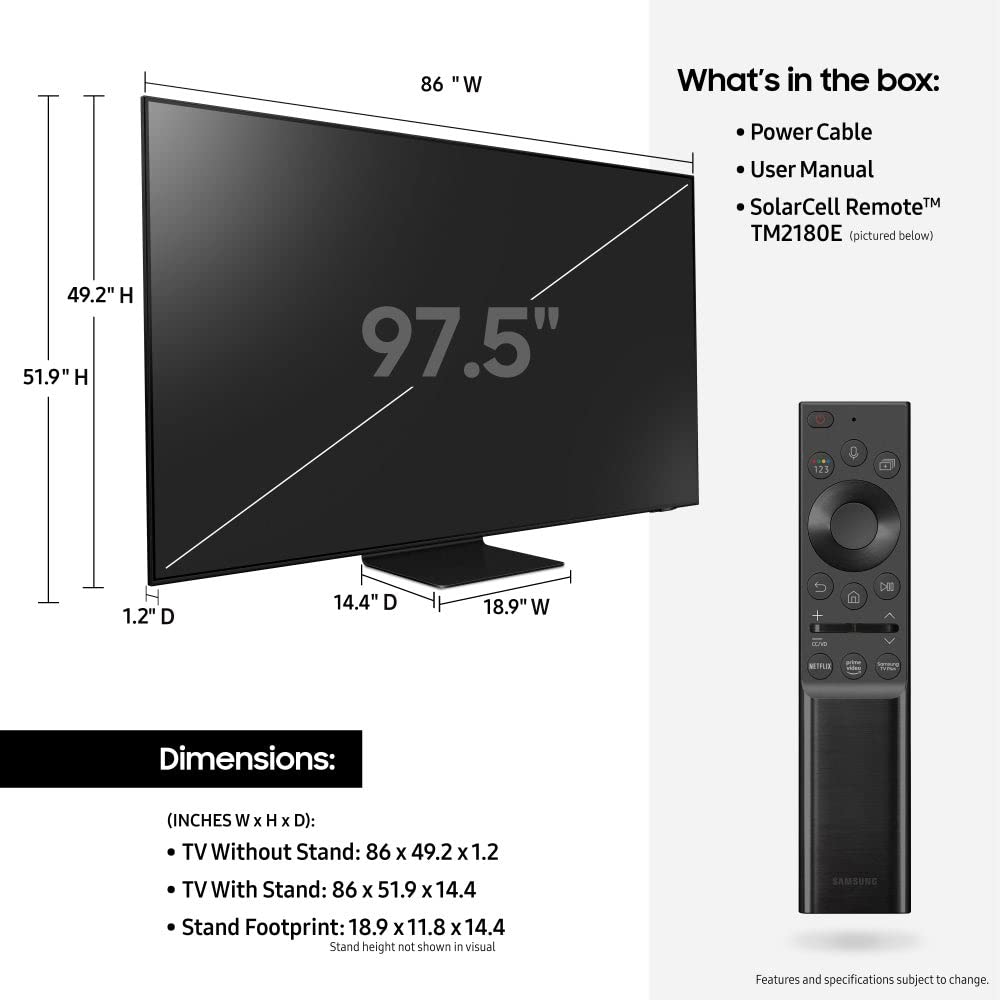 SAMSUNG QN85QN90AA 85" Neo QLED QN90AA Series 4K Smart TV with an Additional 4 Year Coverage (2021) (USED)