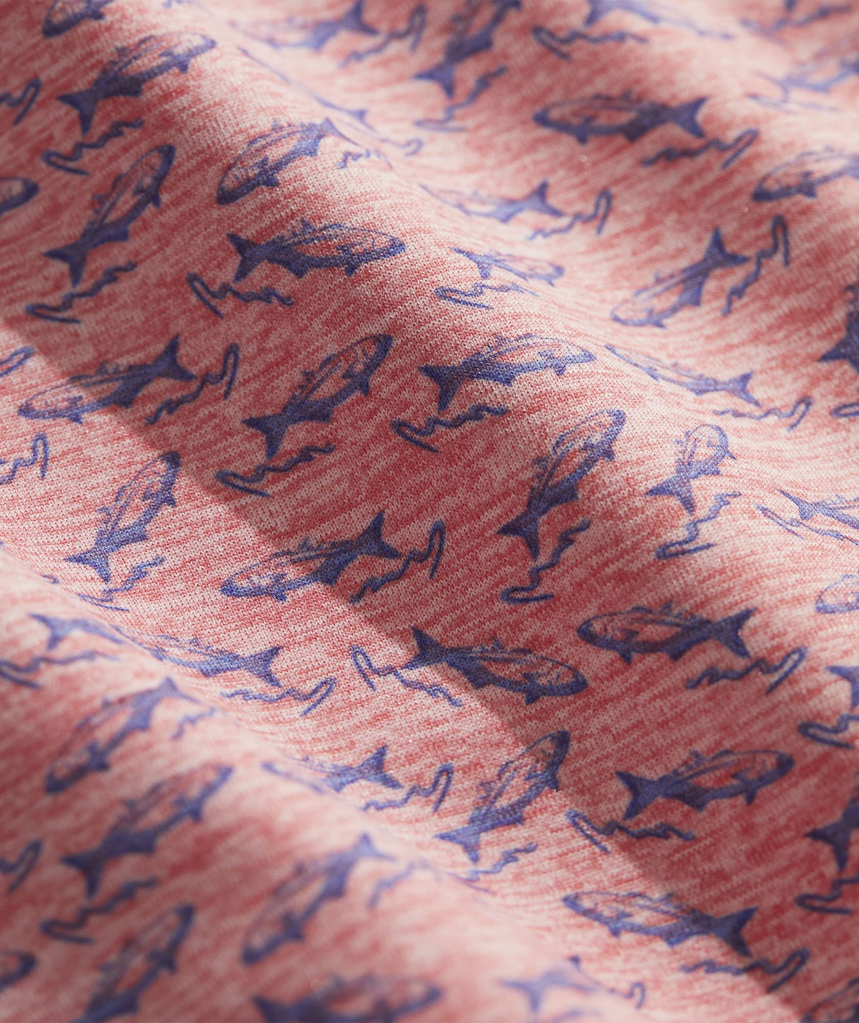 vineyard vines Men's Printed Sankaty Polo, Bass-Lobster Reef, X-Large