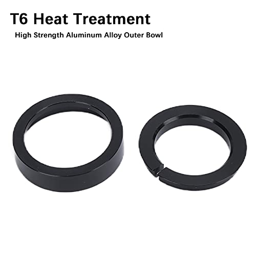 Wene Bicycle Headset, 360° Rotation CNC Technology Bike Double Bearings Headset Integral Sealed for Road Bike