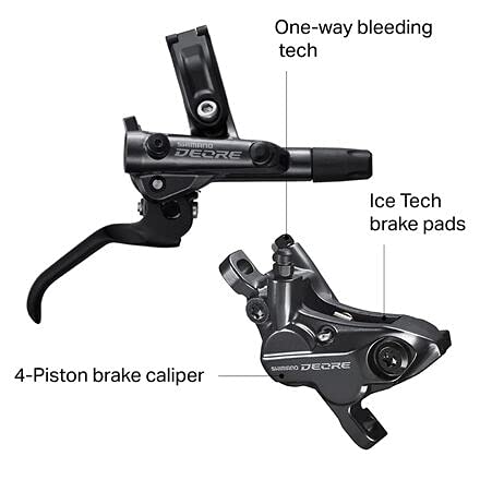 SHIMANO Deore Br-M6120 Disc Brake Black, Front