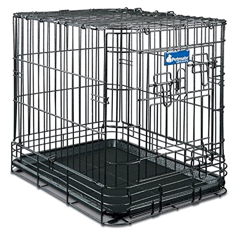 Petmate Deluxe Edition Wire Dog Kennel, Intermediate, 30-1/2 by 21 by 25-1/2-Inch
