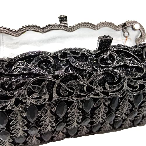 ZHUHW Crystal Women Evening Clutch Bag Hard Case Wedding Party Handbags Purses Metal Clutches