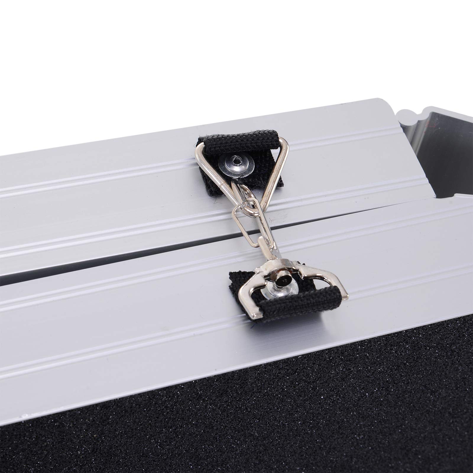 PawHut 96" Portable Bi-Fold Folding Vehicle Pet Ramp for Large Dog or Animals with Safety Lock & Convenient Carry Handle