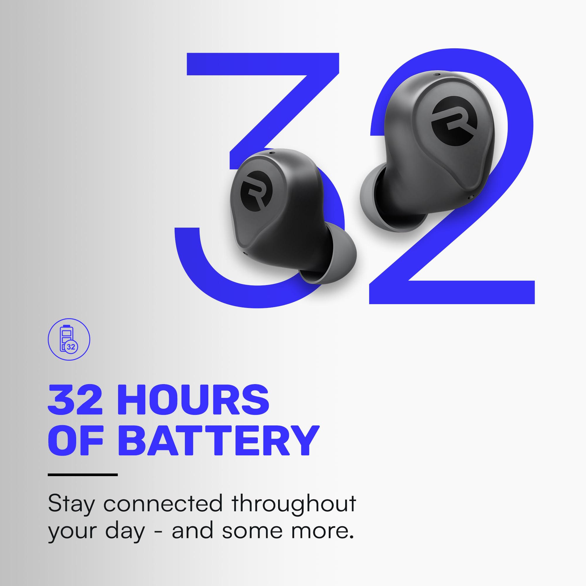 Raycon Everyday Bluetooth Wireless Earbuds (2023 Edition) with Microphone- Stereo Sound in-Ear Bluetooth Headset True Wireless Earbuds 32 Hours Playtime (Matte Rose Gold)