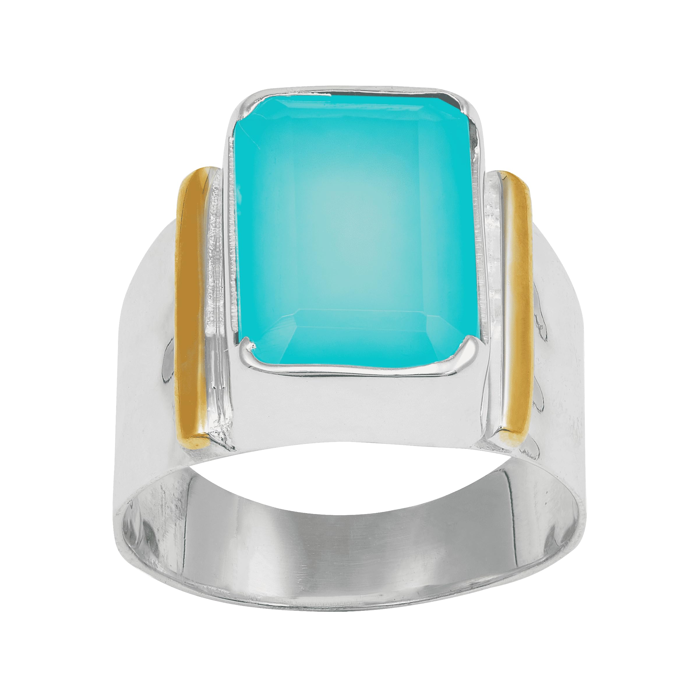 Silpada 'Dazzling Azure' Chalcedony Ring in Sterling Silver, Size 10, Size 10