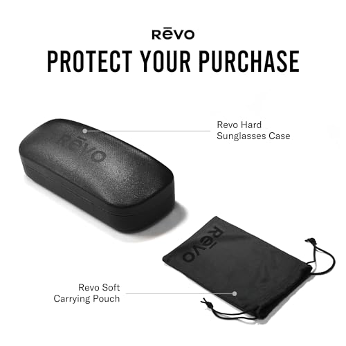 Revo Sunglasses Descend N: Polarized Serilium+ Lens with Rimless Rectangle Frame, Crystal Brown Frame with Terra Lens