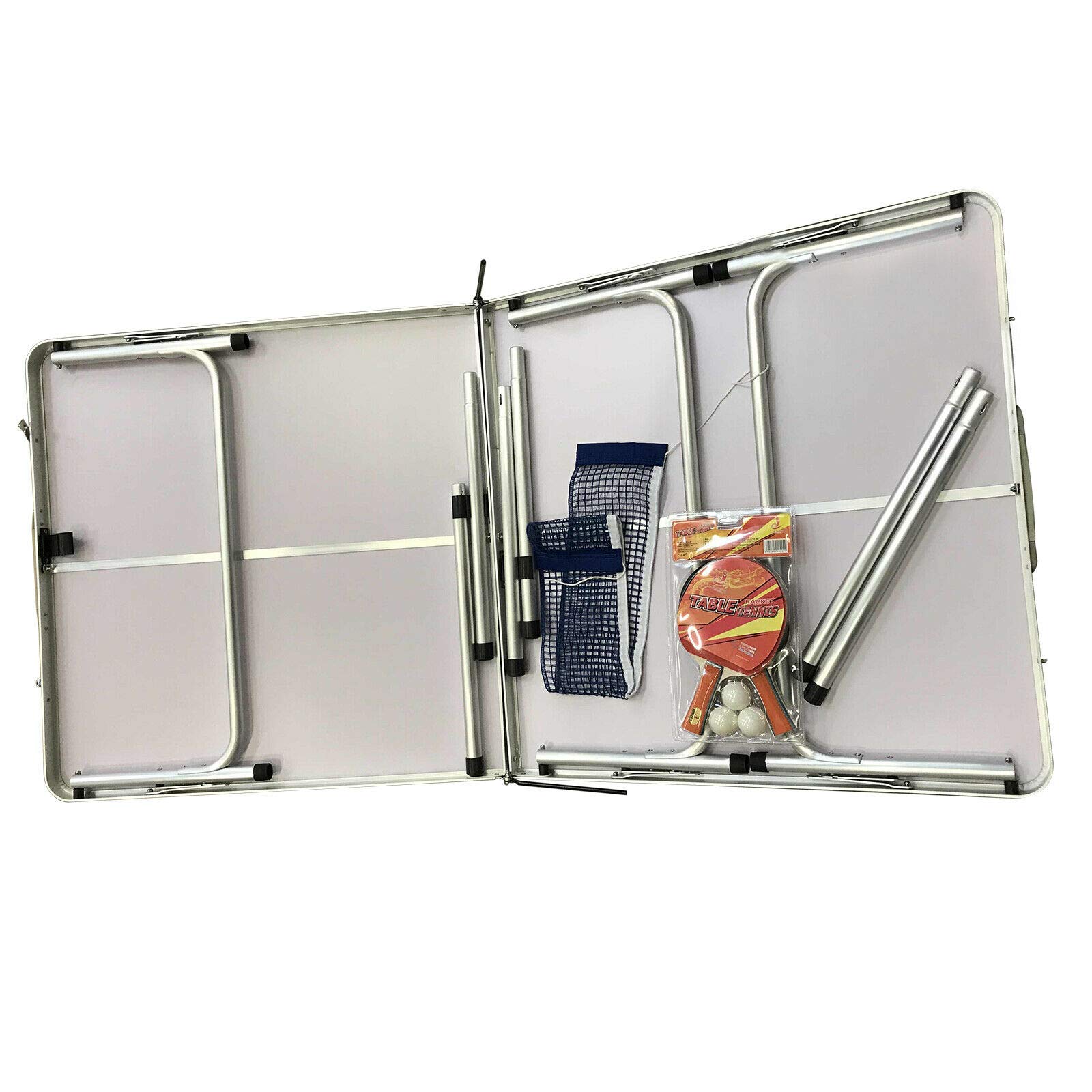 Table Tennis Table,Portable Foldable Table Indoor Outdoor Game with Balls and Net,Easy Assembly,for Home Office Family