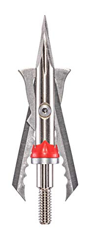 Rage Hypodermic Trypan 2-Blade Crossbow Broadhead, 150 Grain, Silver, 3 Count