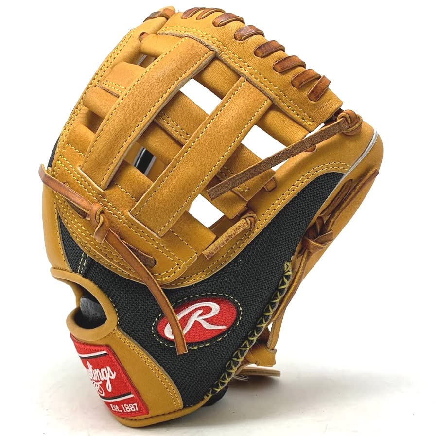 Rawlings Heart of The Hide Baseball Glove 11.5" Infield Glove Tan Black Mesh Back Right Handed Throw