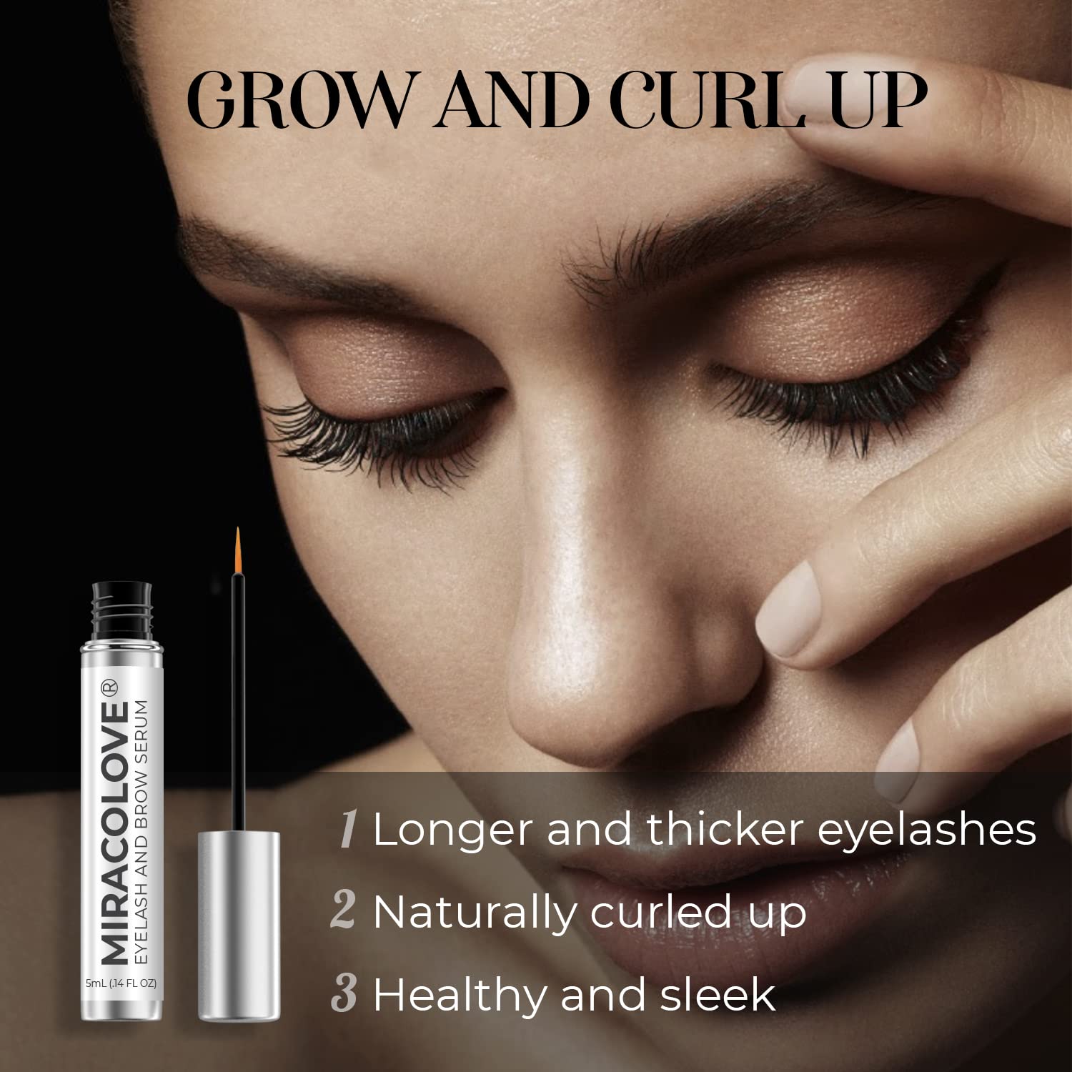 Upgraded Miracolove Eyelash Growth Serum - 5mL