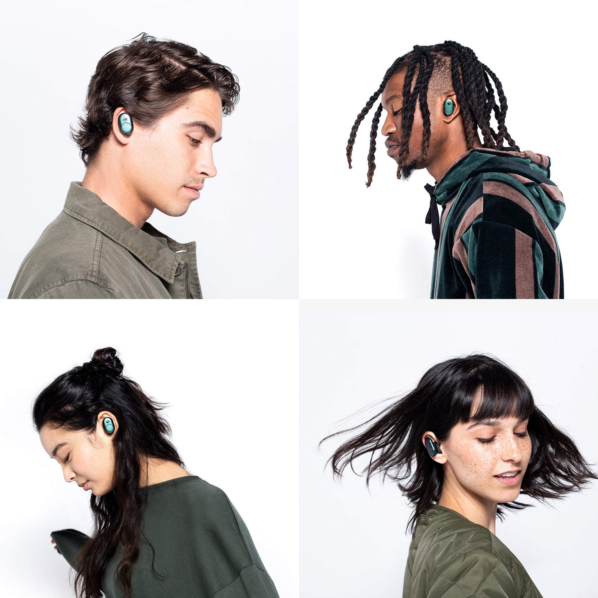 Skullcandy Push True Wireless Earbuds - Psycho Tropical - S2BBW-L638 (Renewed)
