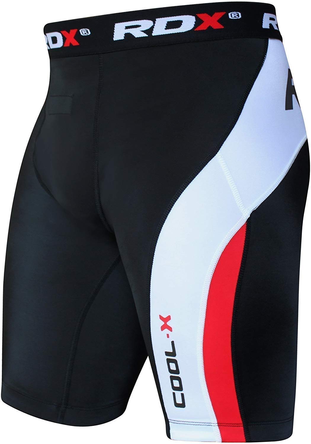 RDX MMA Men's Thermal Compression Shorts Boxing Training Base Layer Fitness Running Exercise Black