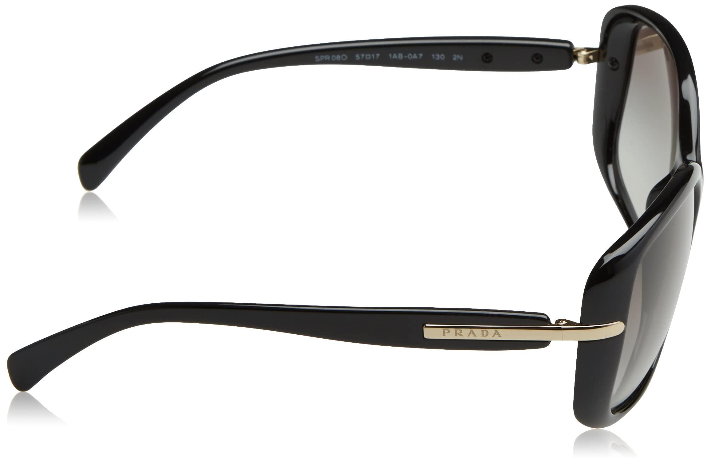 Prada Women's PR 08OS Sunglasses 57mm, Black, Size N/A