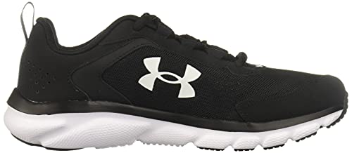 Under Armour Boys' Big Kid Grade School Assert 9, Black (001)/White, 6.5