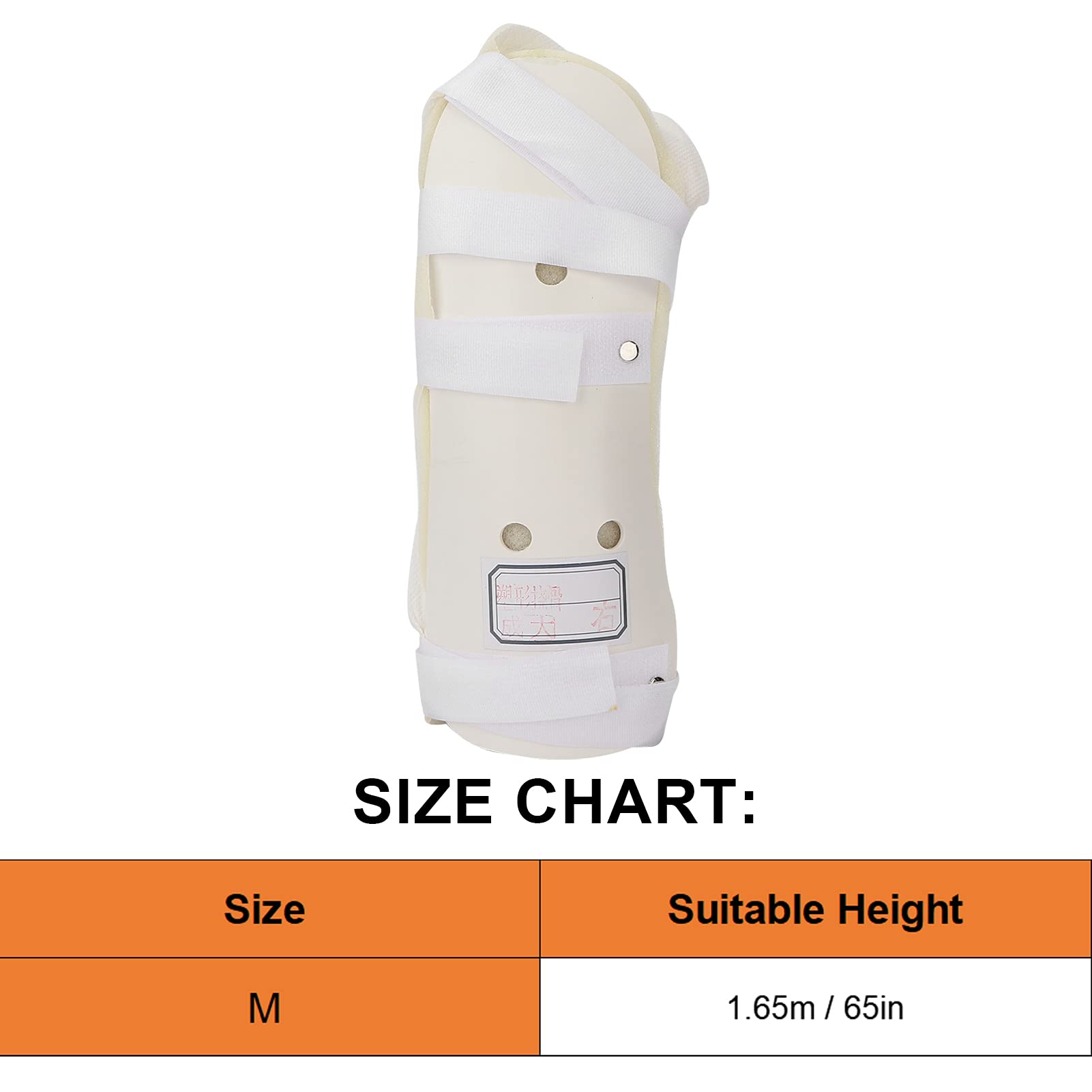 Wrist Splint, Wrist Brace Pain Relief Hook and Loop Fastener for Patient for Sports Injuries for Postoperative Recovery(Right hand, M)