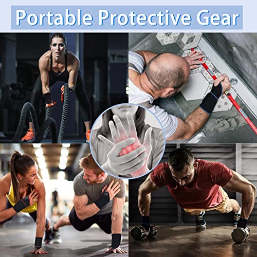 Wrist Wraps with Thumb Support, 2 Pack Wrist Brace for Weightlifting, Gymnastics, Bodybuilding, Cross Training, Wrist Support for Men, Women and Kids - Includes Free Mesh Carry Bag