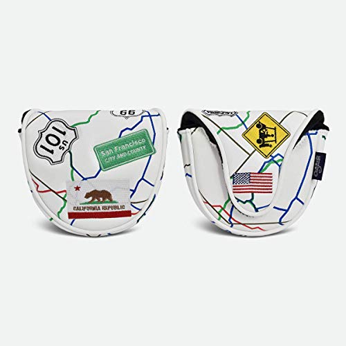 PRG Originals Route 66 Mallet Putter Cover (White)