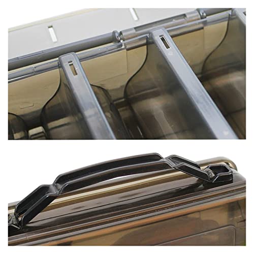 YOUOOK Plastic Box Large Double-Decker Fishing Box Screw Parts Storage Tool Box Storage Fishing Lures Box Accessories Tool Box