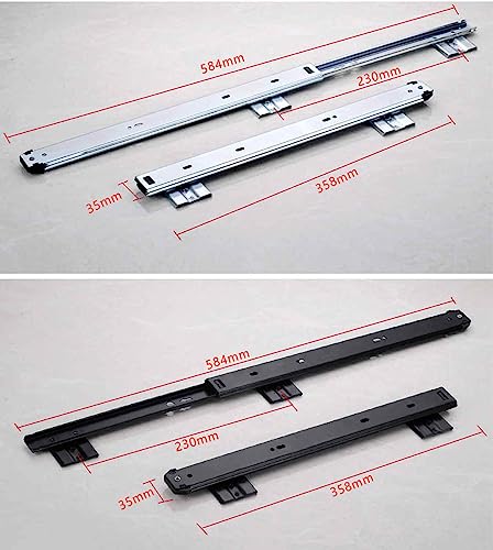 OM-PDD Keyboard Tray Under Desk Pull Out White, Under Desk Keyboard Tray Sliding Extra Wide, Quiet and Smooth, Abs Material, Environmental Protection and Safety, Strong Load-Bearing