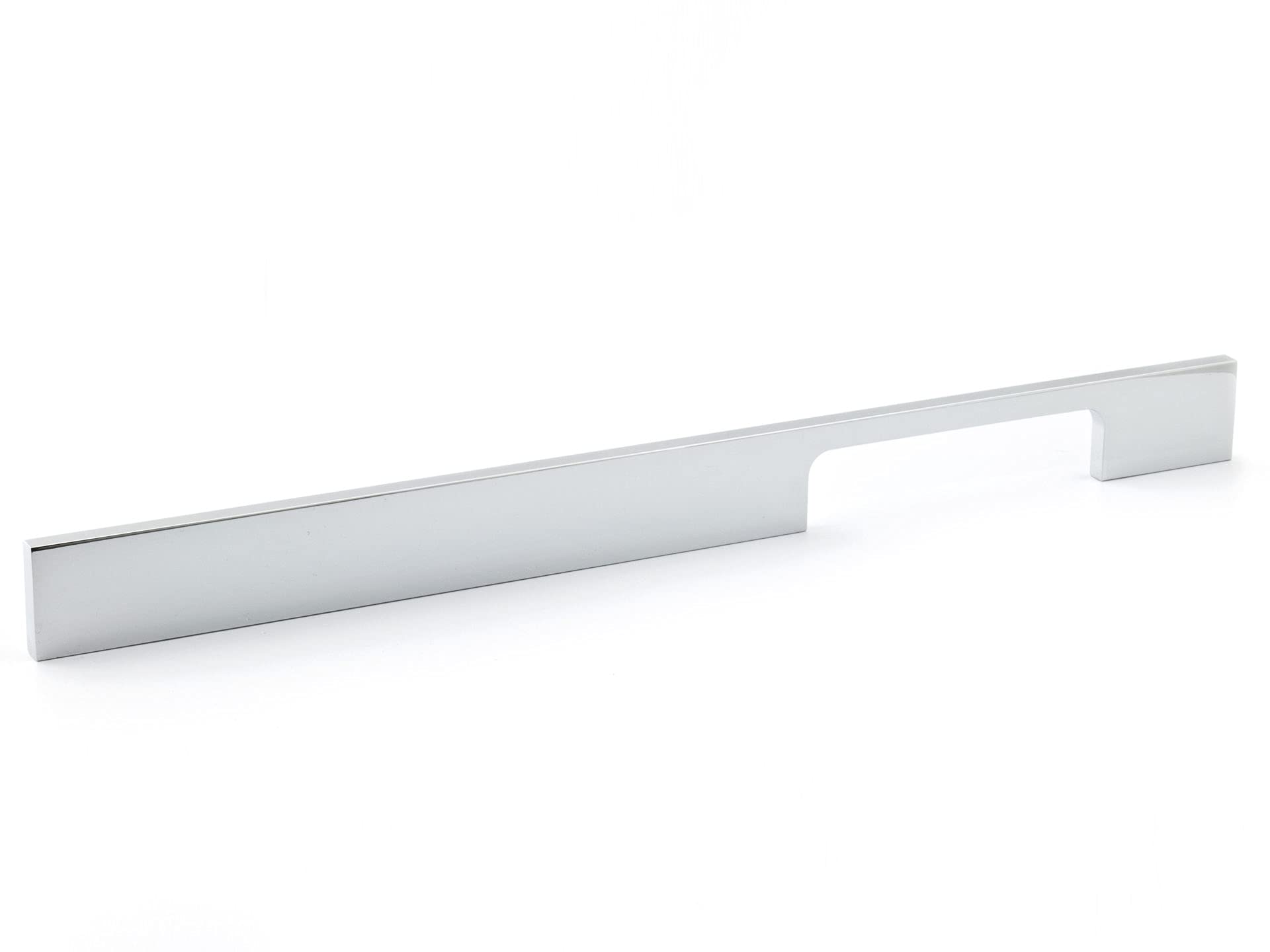 Richelieu Hardware BP720320140 Aversa Collection 12 5/8-inch (320 mm) Center-to-Center Chrome Modern Rectangular Cabinet and Drawer Pull Handle for Kitchen, Bathroom, and Furniture
