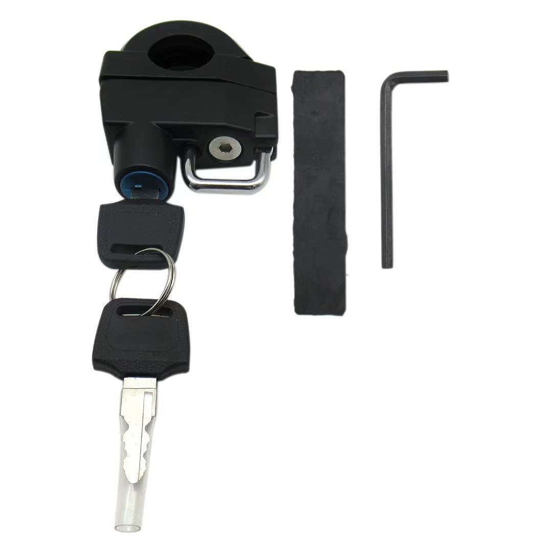 USonline911 Universal Motorcycle Helmet Lock for 25mm Engine Crankcase Crash Bar Motorbike