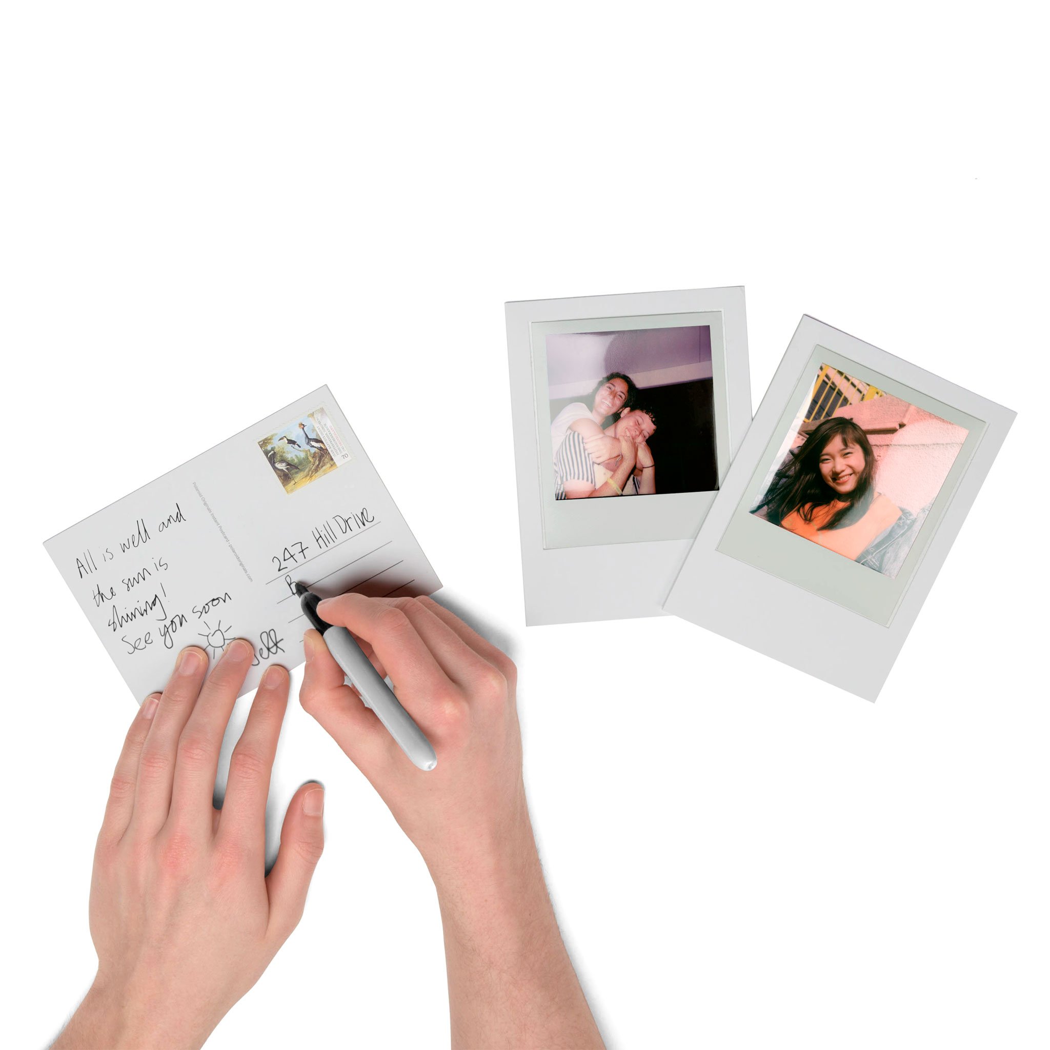 Polaroid 4755 Pack of 8 Instant Postcards, White