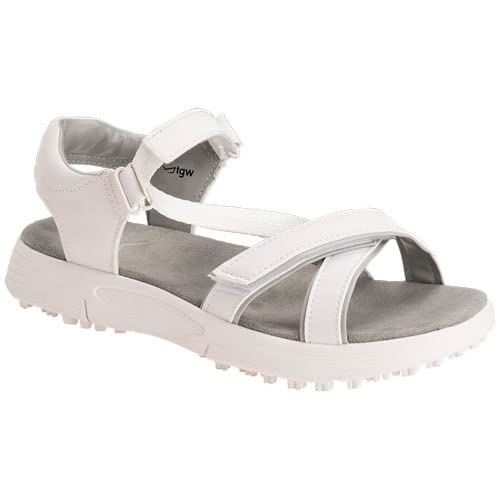 TGW Women's Casual Golf Sandals White Medium 9