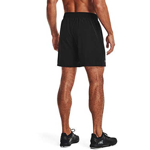 Under Armour Men's Woven 7-Inch Shorts, Black (001)/Pitch Gray, Small