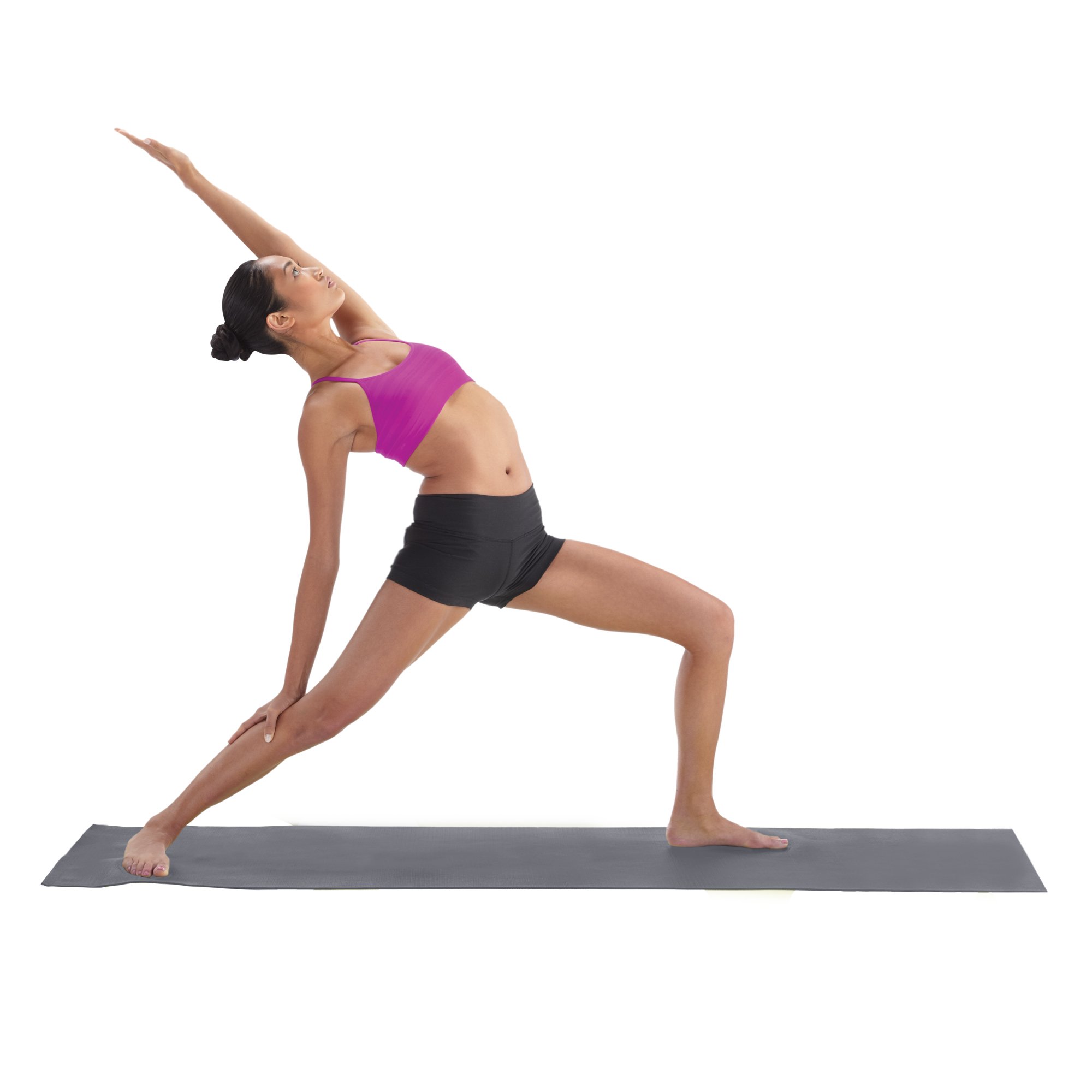 Pure Fitness 3.5mm Non-Slip Yoga Mat with Carry Strap - Charcoal
