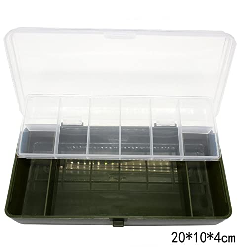 XDASH Storage Box Double Layer Bait Equipment Fishing Box Accessories Plastic Adjustable Fishing Box False Bait Hook Tool Storage Boxes Fishings Gear (Size : Style2 Blue)